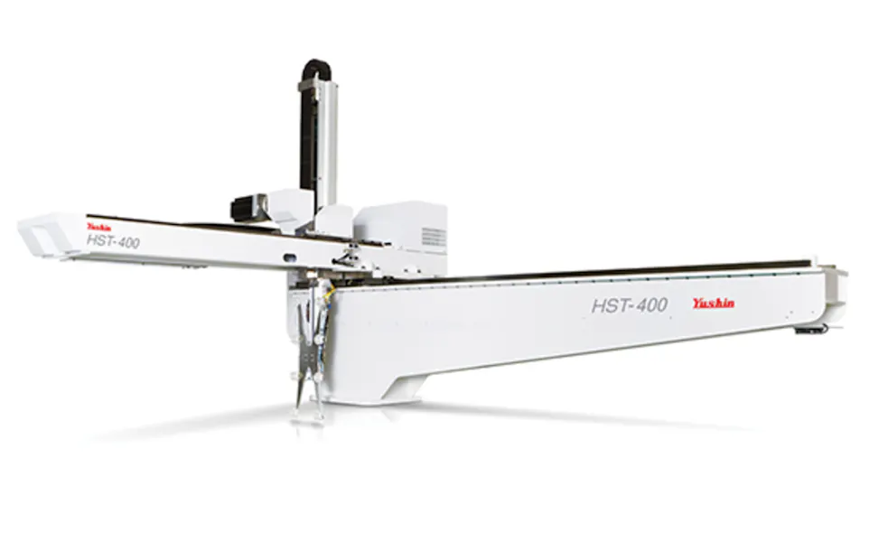 Yushin robots drop weight for speed | Plastics Machinery & Manufacturing