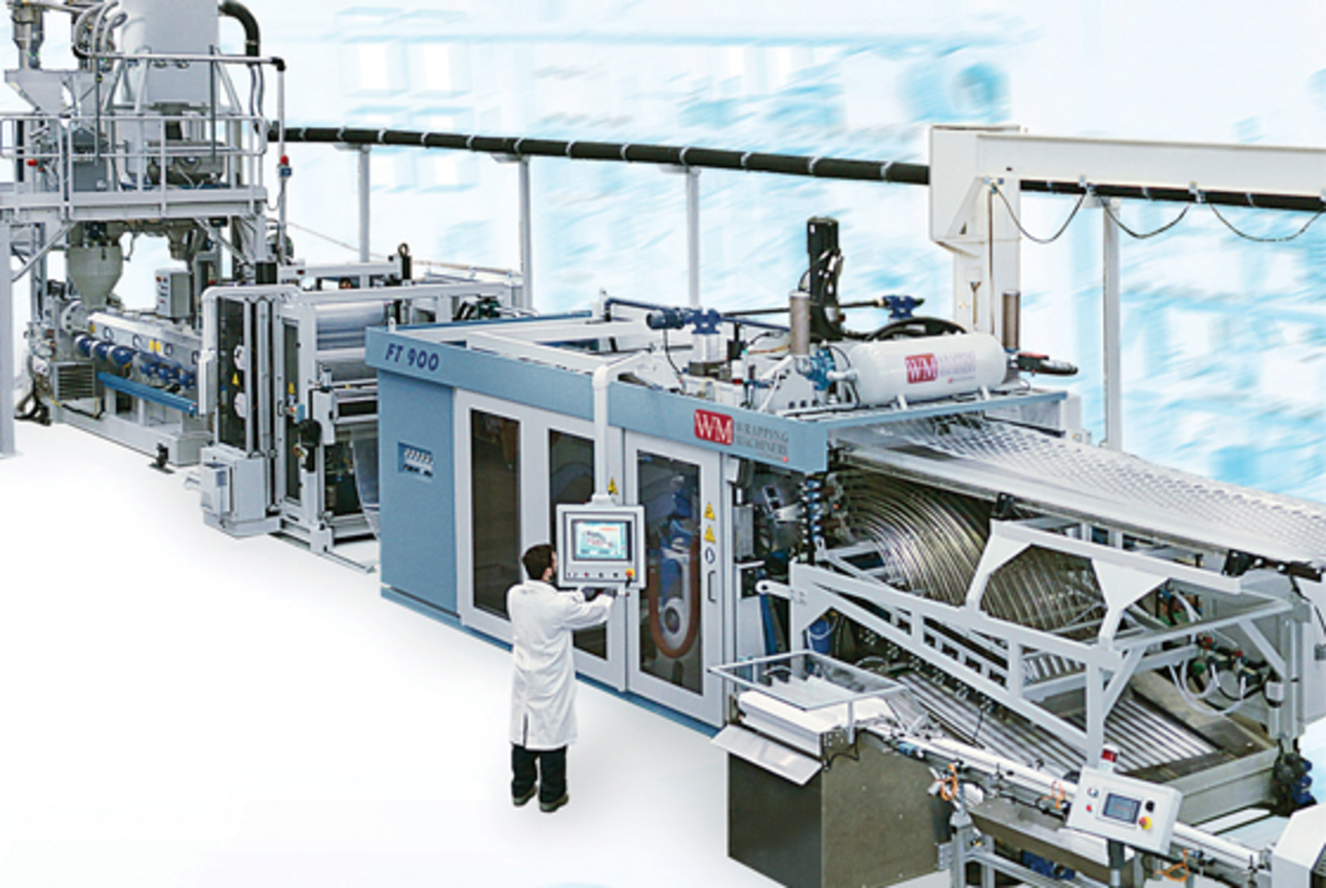 WM Wrapping shows large tilting FT forming machine | Plastics Machinery ...