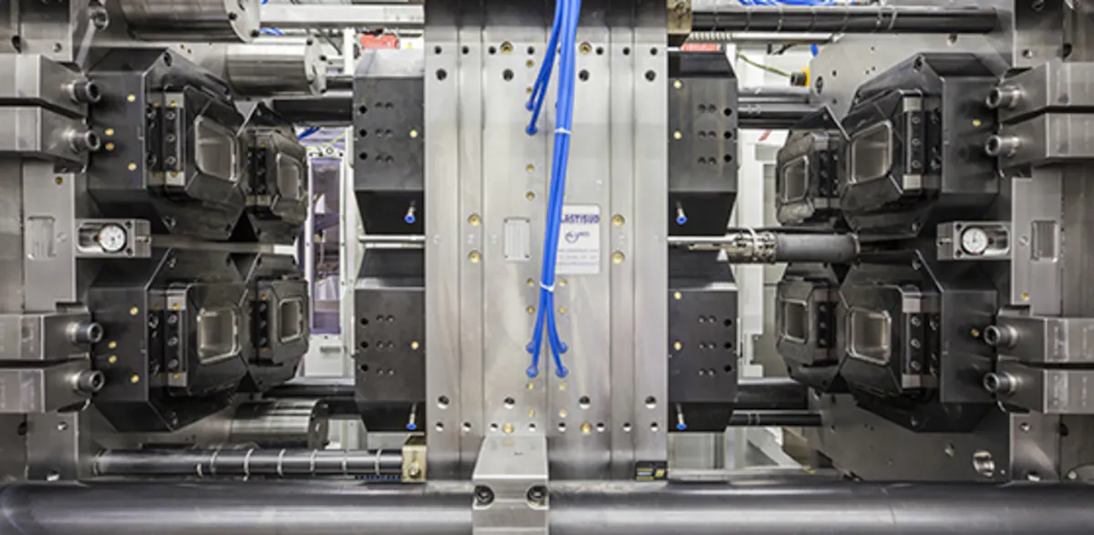 New process provides injection-compression molding on stack mold ...