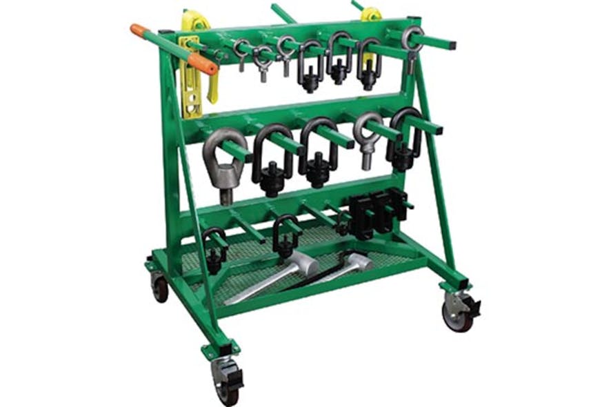 Heavy duty mobile rack keeps supplies organized | Plastics Machinery ...