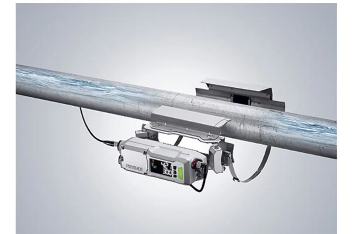 Keyence flow meter boasts clamp-on mounting | Plastics Machinery ...