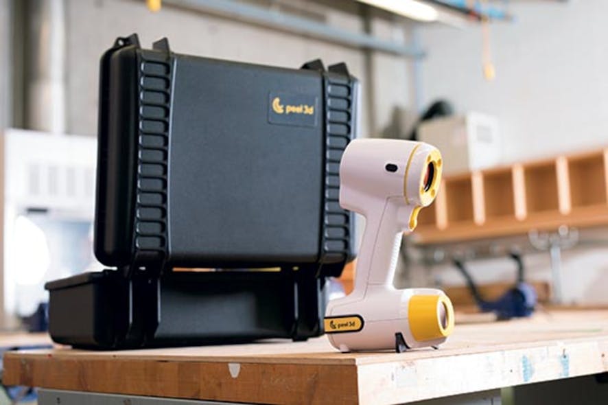 Peel hand-held 3-D scanner supports reverse engineering | Plastics ...