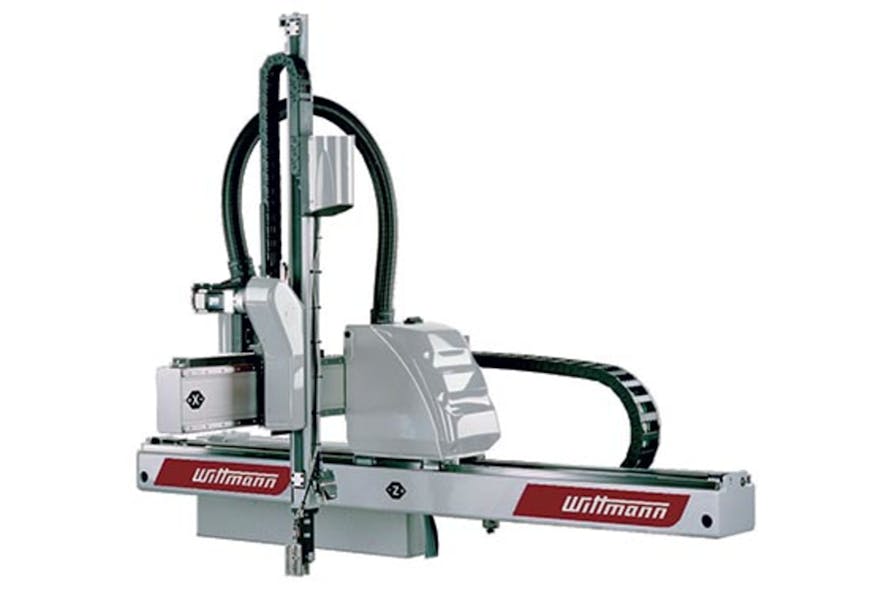 Wittmann's compact robot integrates into frame of press | Plastics ...