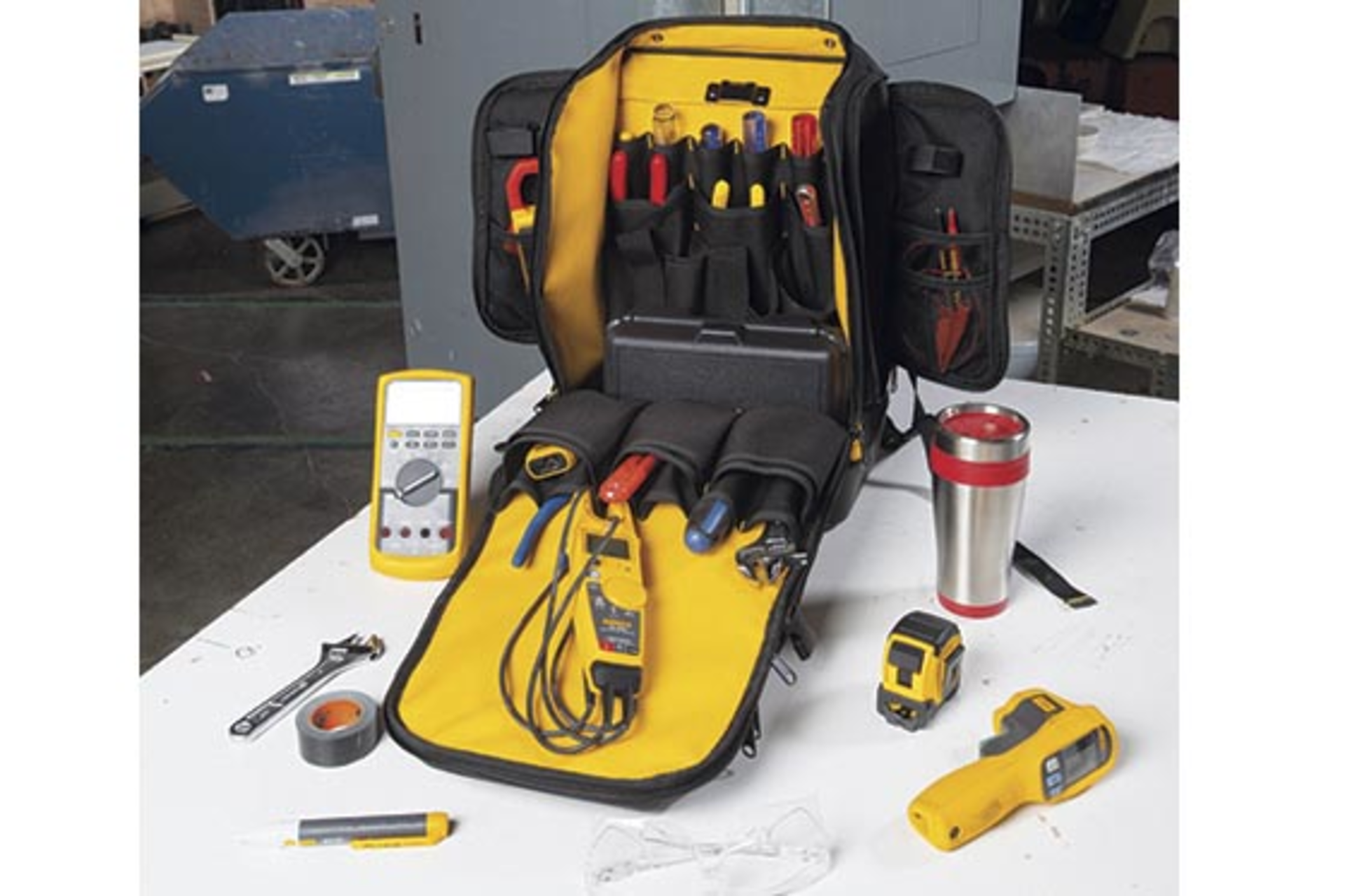 Fluke backpack holds wide variety of tools | Plastics Machinery ...