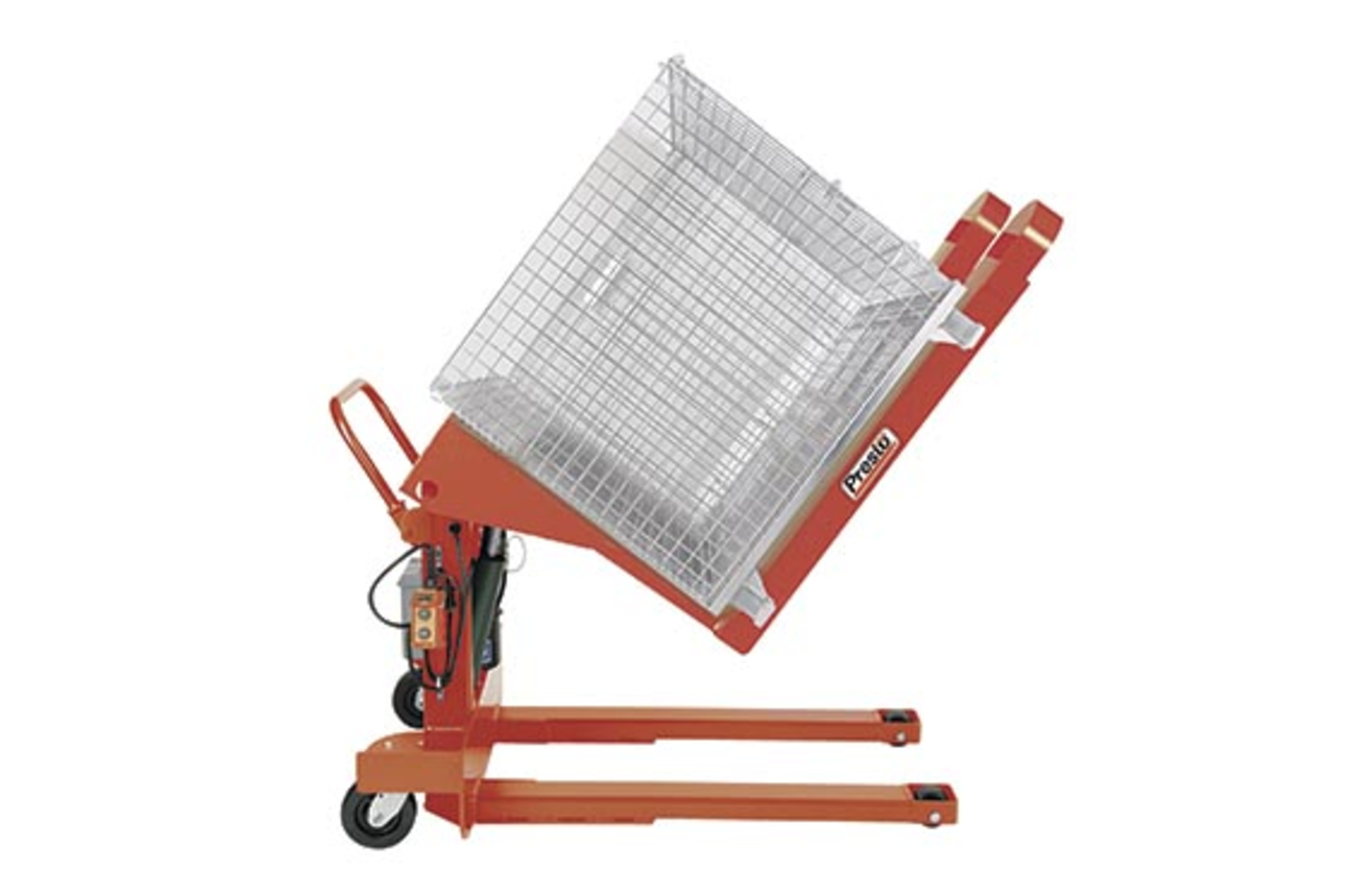 Presto offering container tilters | Plastics Machinery Manufacturing