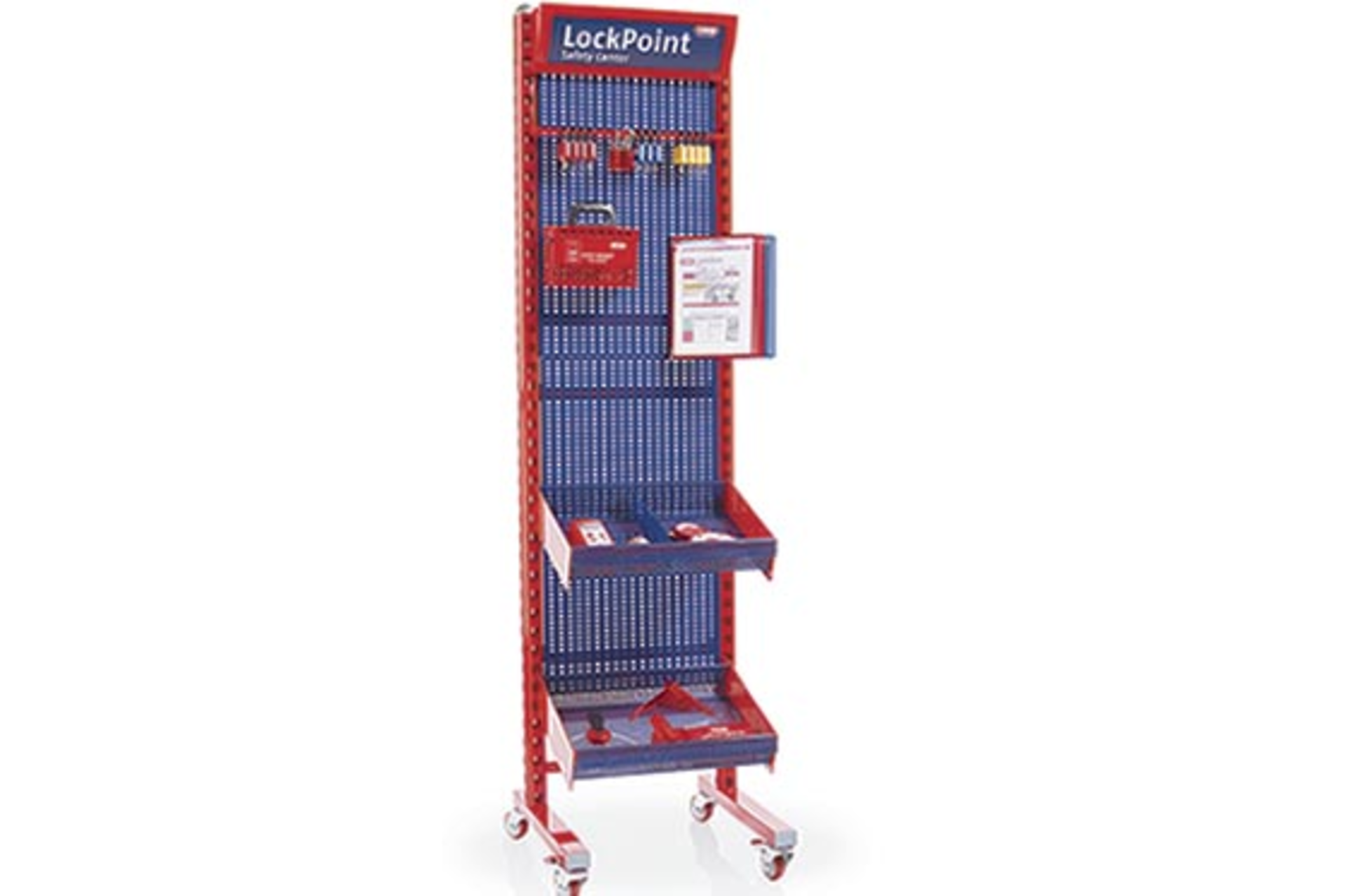 Mobile safety unit stores LOTO devices | Plastics Machinery Manufacturing