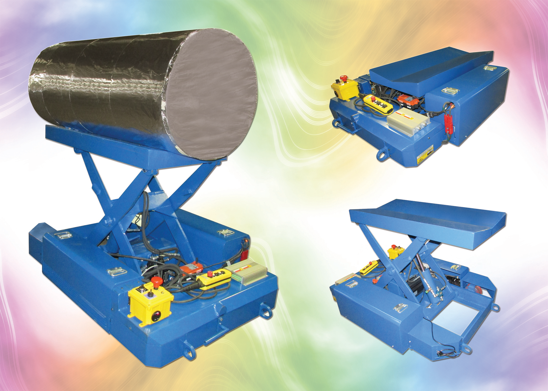 Lift transporter is powered by batteries | Plastics Machinery Manufacturing