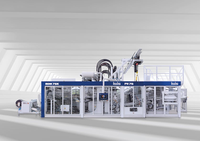 Illig unveils thermoformer, IML unit | Plastics Machinery & Manufacturing