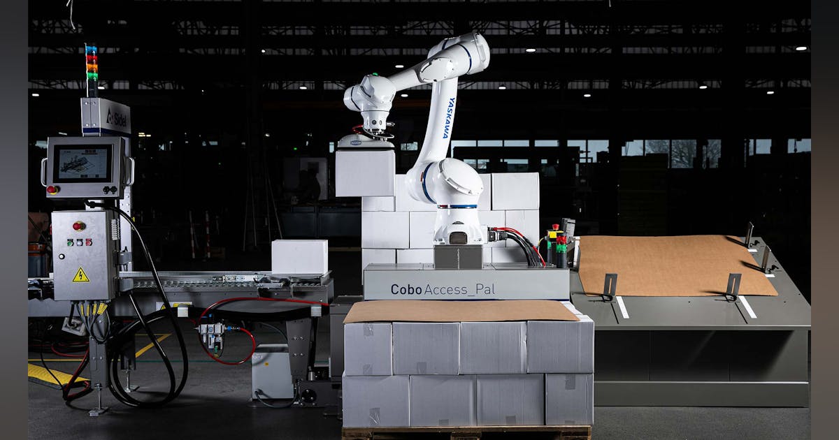 Sidel palletizer boosts reach, payload | Plastics Machinery & Manufacturing Sidel palletizer boosts reach, payload | Plastics Machinery & Manufacturing