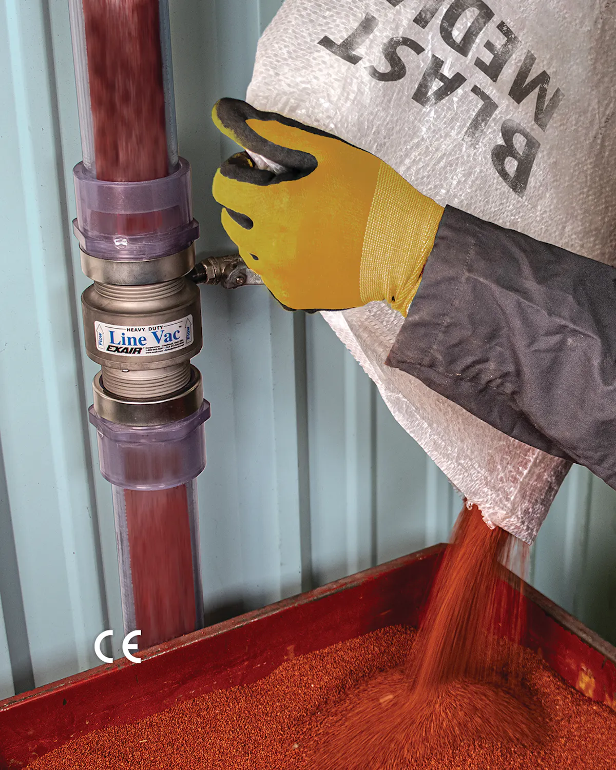 Heavy-duty Line Vac conveys abrasive materials | Plastics Machinery ...