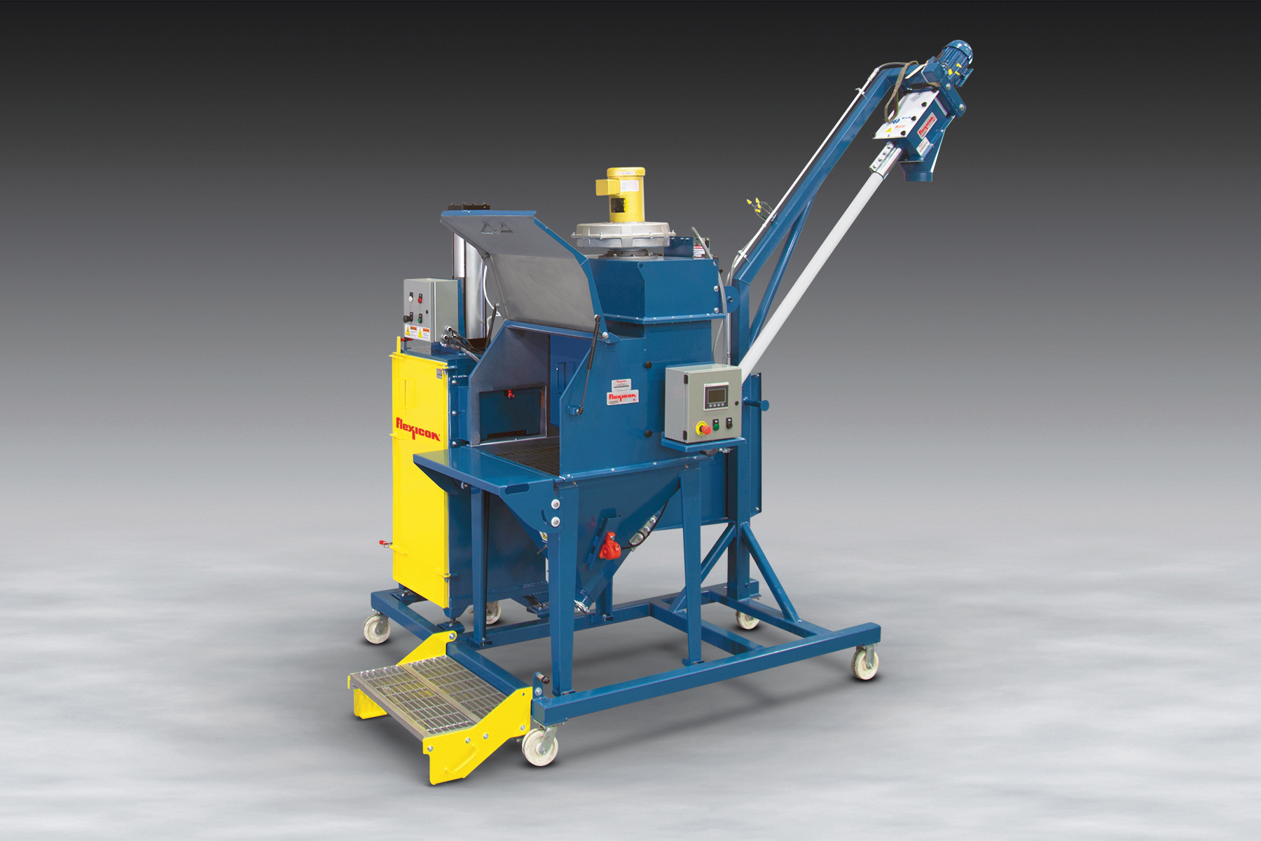 Mobile station moves pellets, powders | Plastics Machinery & Manufacturing