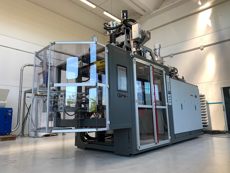 Blow molder is easy to set up | Plastics Machinery & Manufacturing