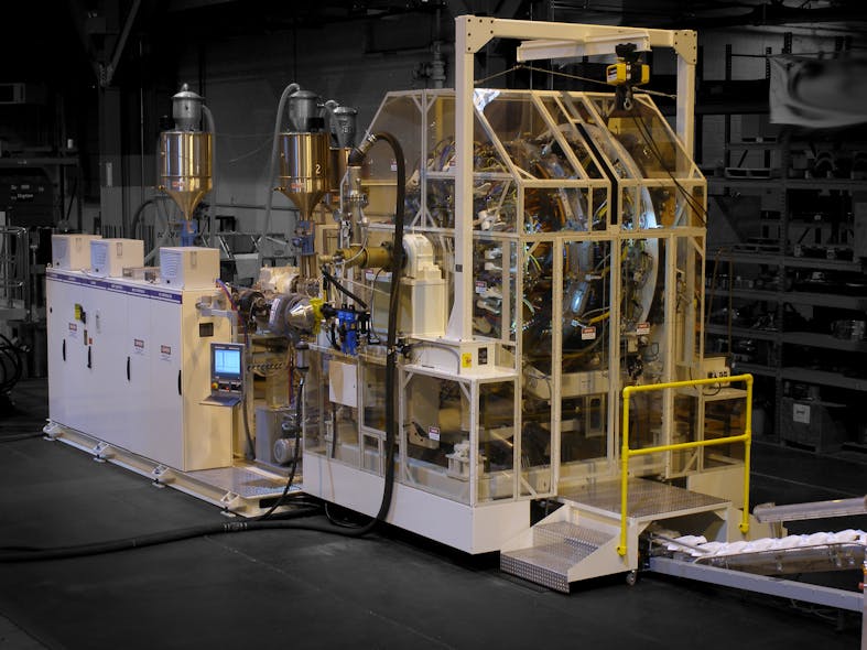 Graham blow molding machine meets pandemic demand for wipes packaging ...