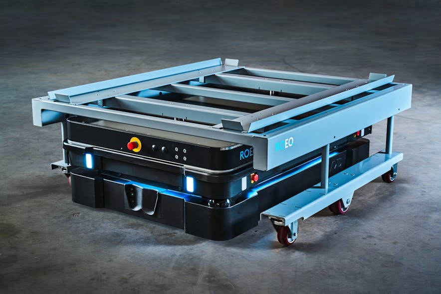 ROEQ module, cart boost payloads for large MiR robots | Plastics ...