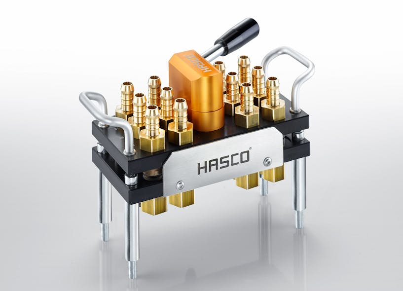 Hasco system simplifies connections for mold cooling lines | Plastics ...