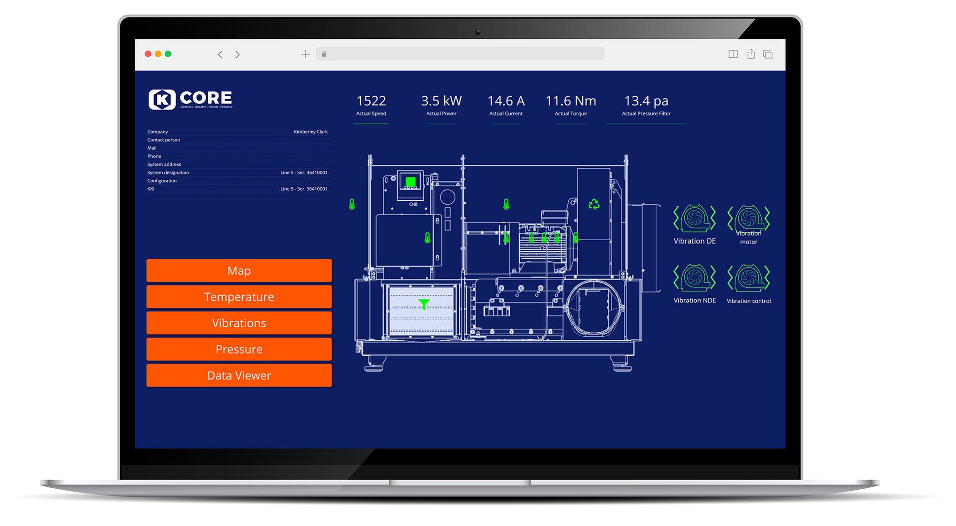 CORE monitors Kongskilde equipment | Plastics Machinery & Manufacturing