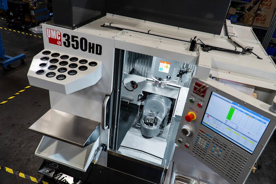 Haas machining center has compact footprint | Plastics Machinery ...