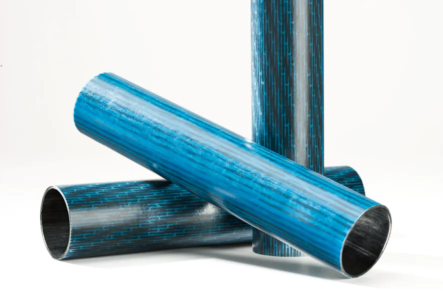 Achieving high hoop strength for composite profiles using pull winding ...