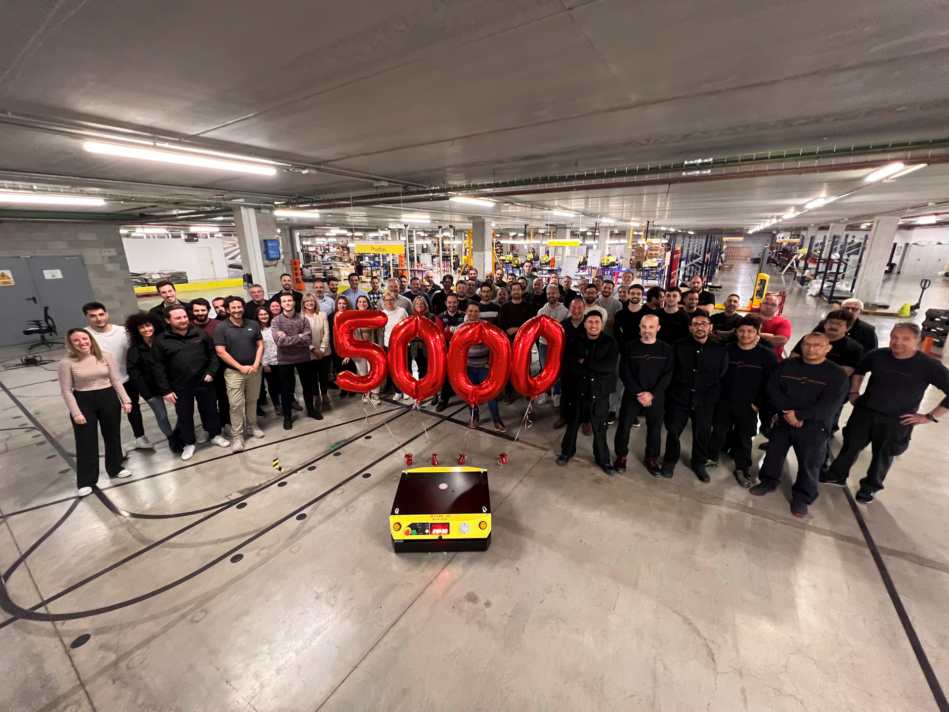Kivnon celebrates installation of its 5,000th mobile robot | Plastics ...