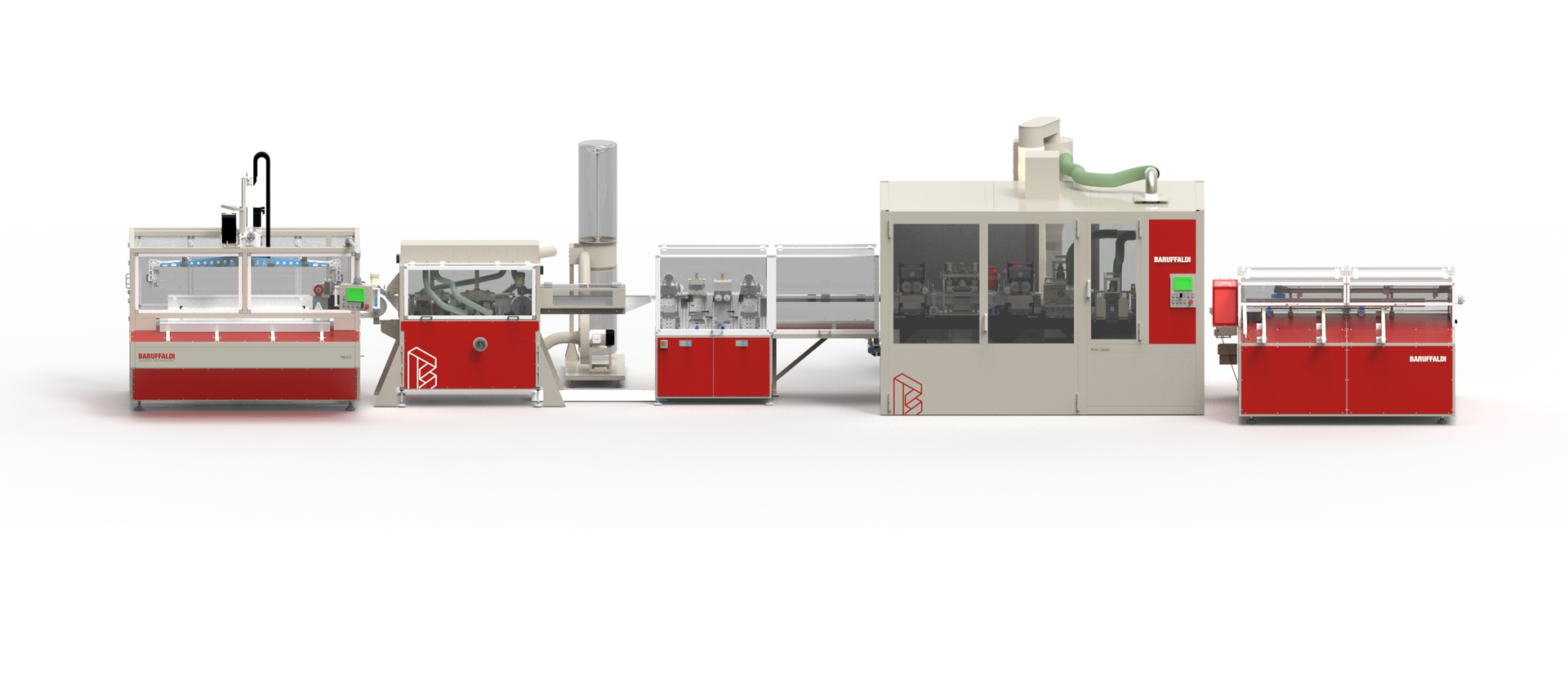Baruffaldi punching and coining machine adds tape applicator | Plastics ...