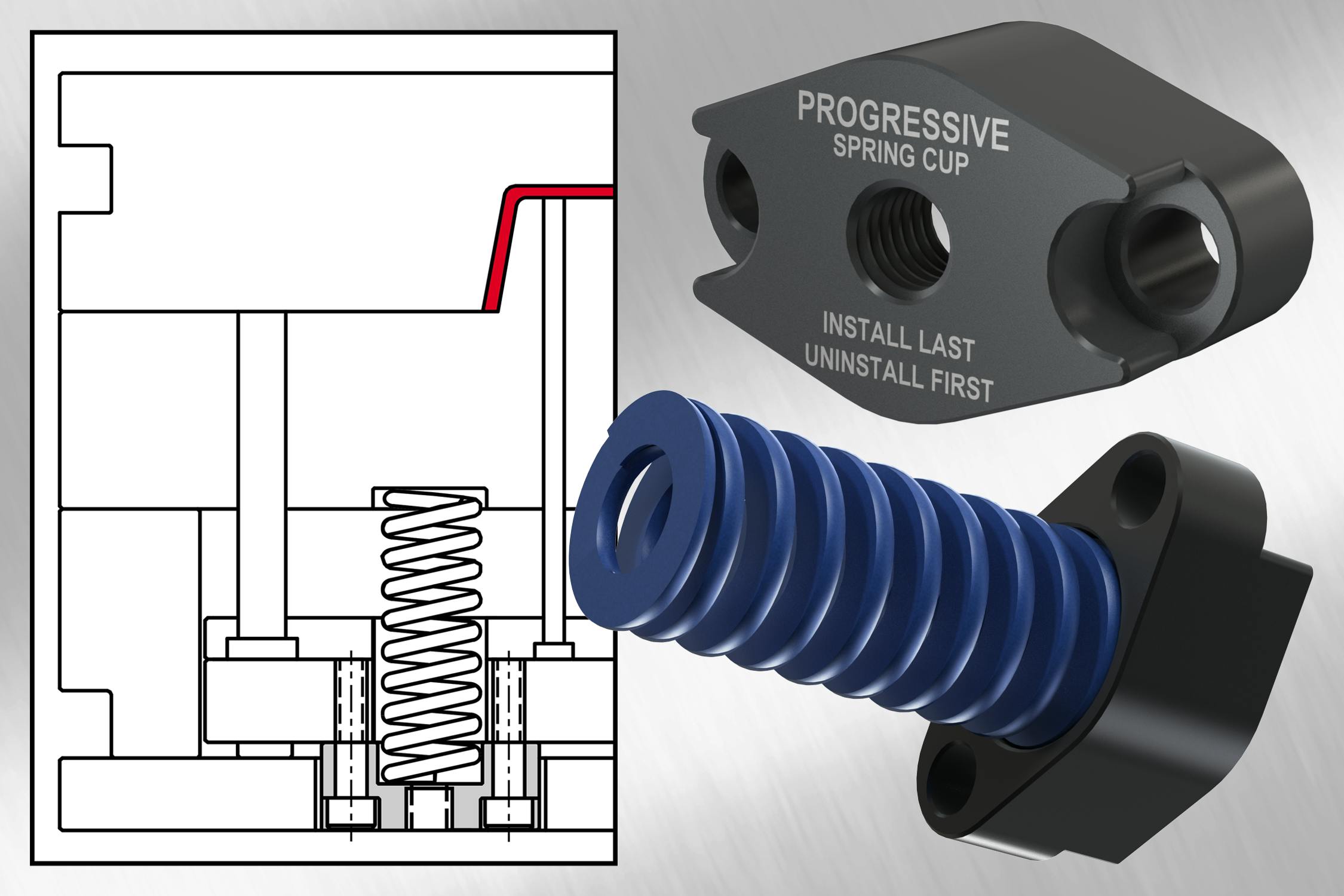 Progressive Components' Spring Cups make mold assembly safer | Plastics ...